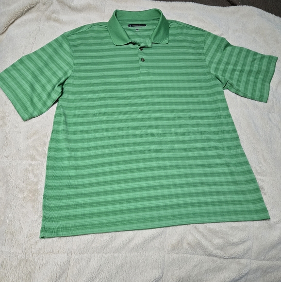 Pebble Beach | Shirts | Pebble Beach Golf Polo Green Striped ...